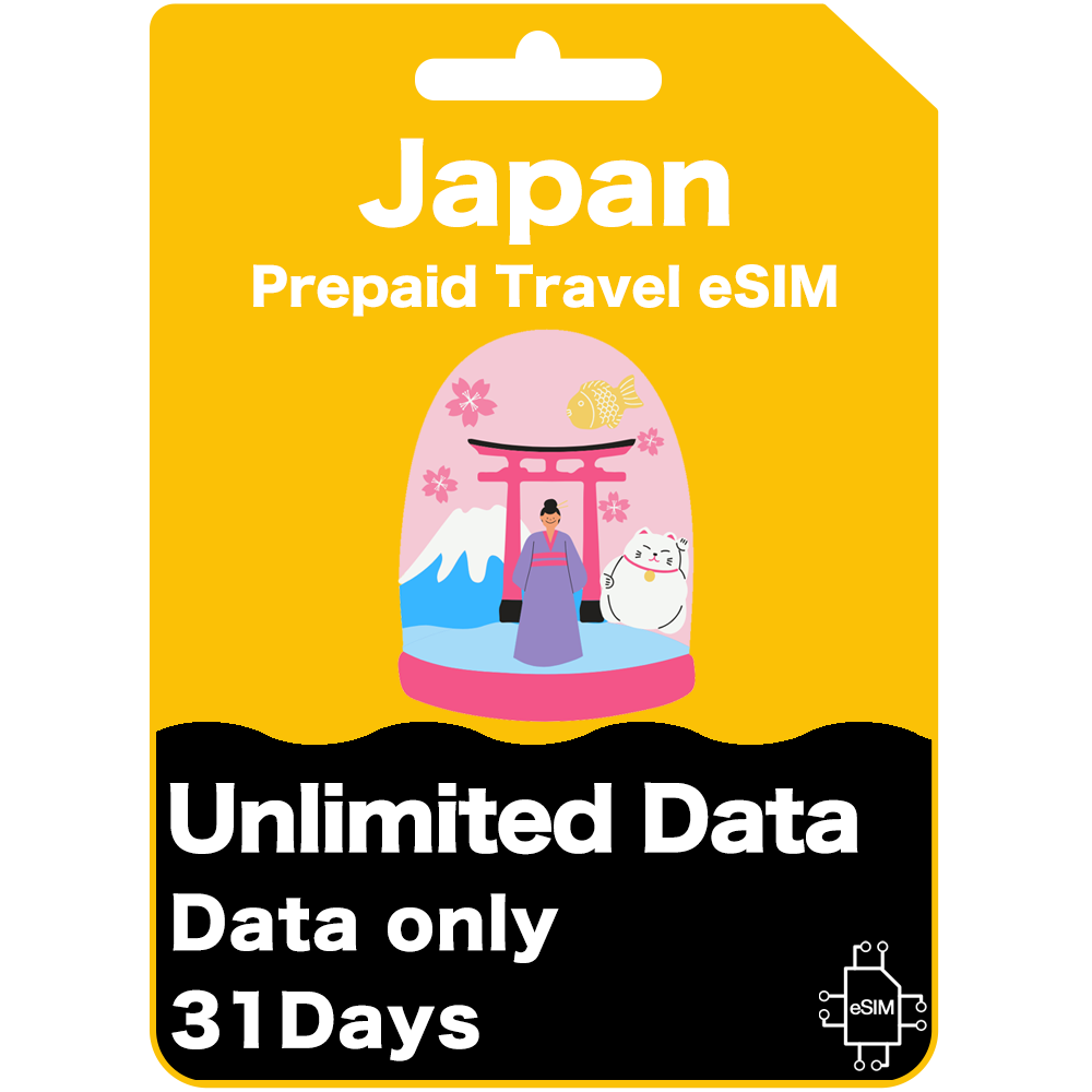 Japan Prepaid Travel eSIM Card - au