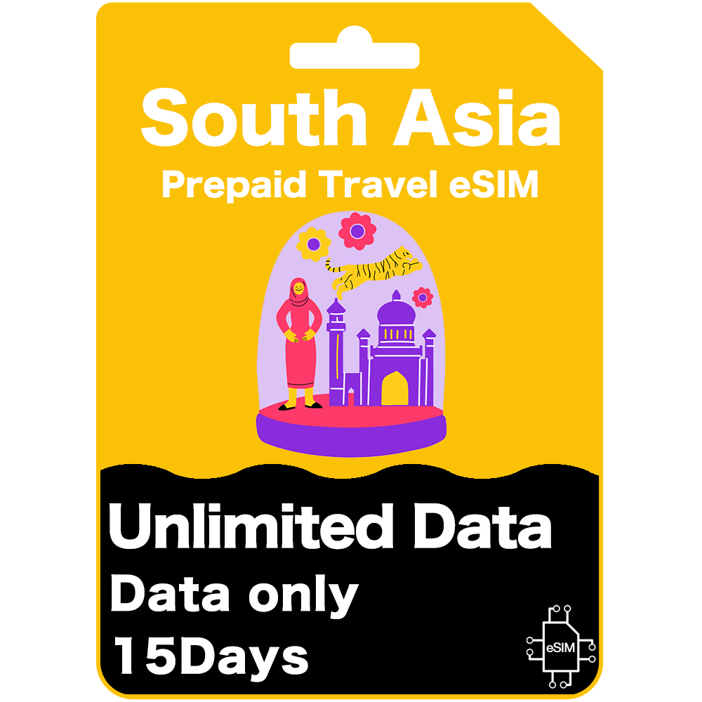 Southeast Asia countries Prepaid Travel eSIM Card(Data Only)